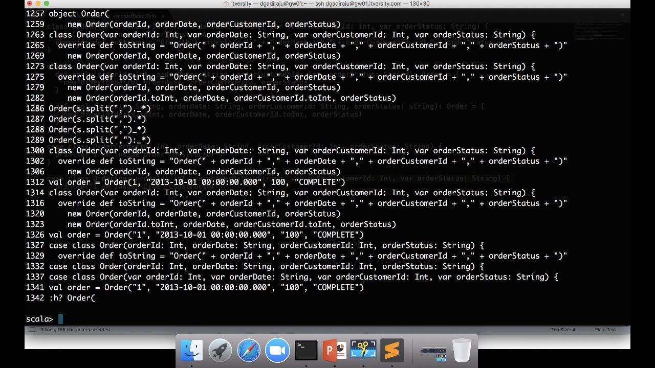 06 Scala Fundamentals Object Oriented Constructs Case Class Youtube