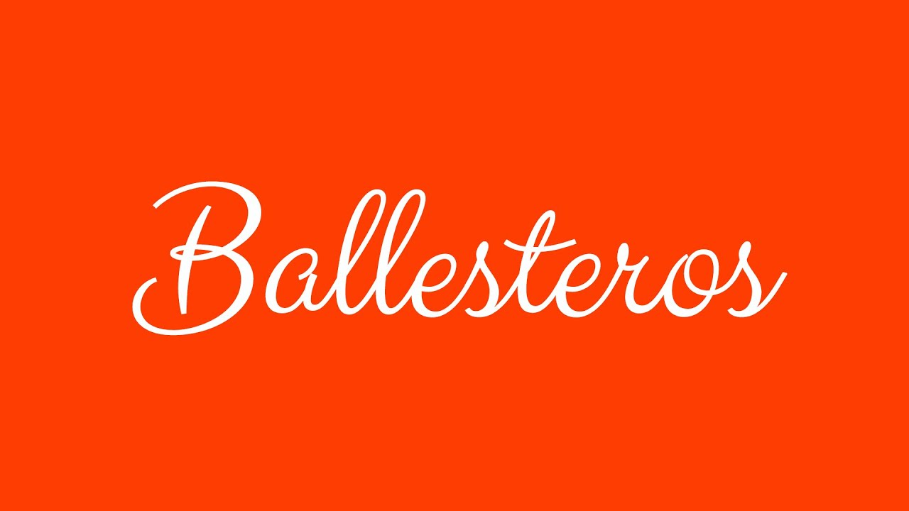 Learn how to Sign the Name Ballesteros Stylishly in Cursive Writing ...