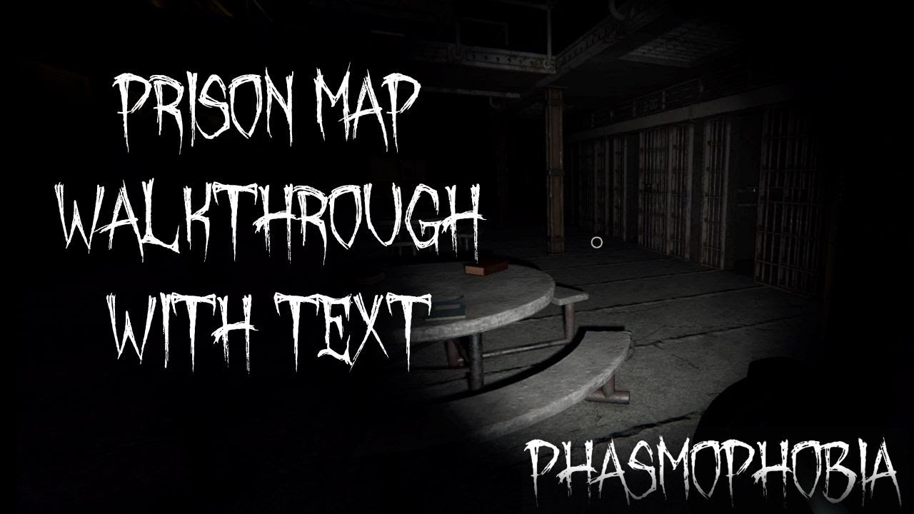 Phasmophobia - A tour of the Prison map - YouTube