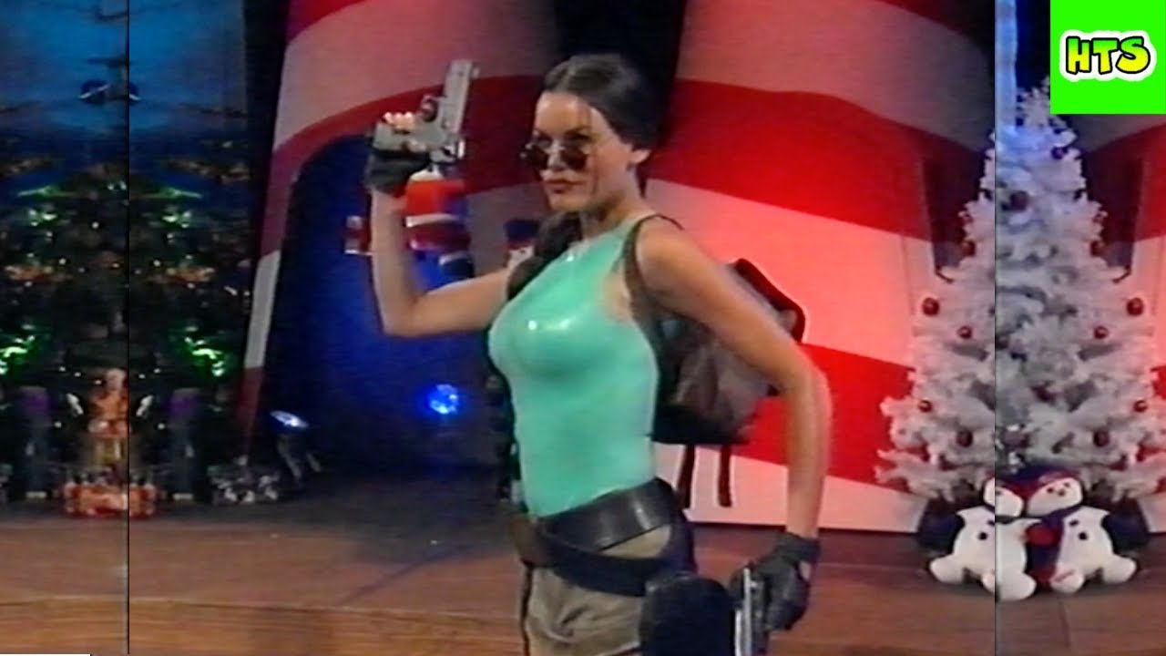 Awkward Lara Croft - Late Late Toy Show 99' - YouTube