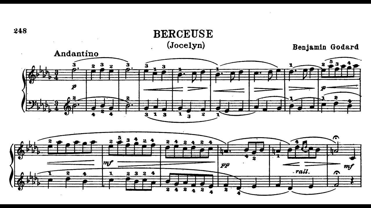 Benjamin Godard | Berceuse (Jocelyn) - YouTube