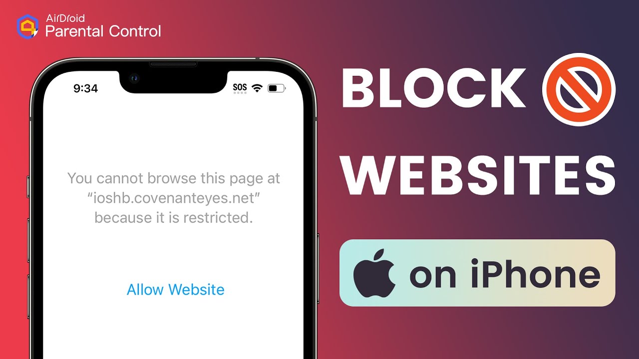 How to Block Websites on iPhone - YouTube
