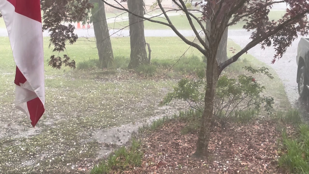Hail Storm in Guntersville, Alabama 4-24-21 - YouTube