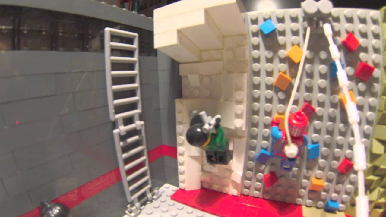 Monday Mocs: Lego Climbing Wall MOC - YouTube