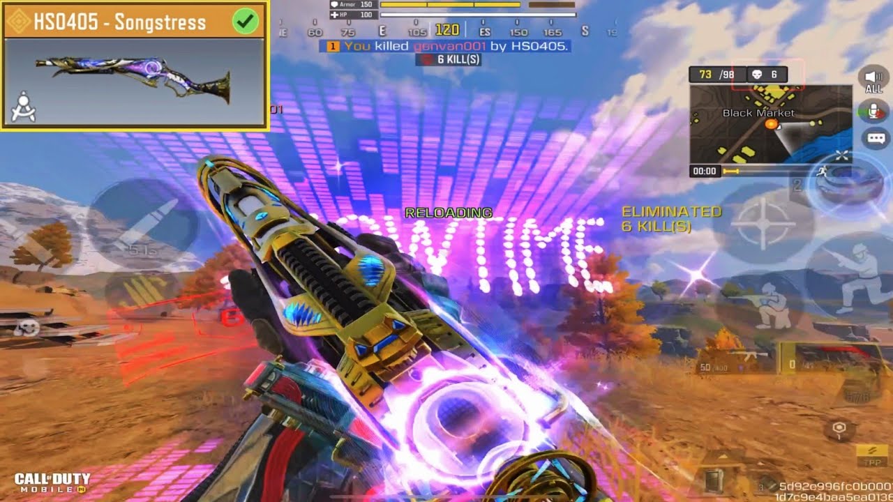 *NEW* LEGENDARY HS0405 - SONGSTRESS IN BATTLE ROYALE 🤯 | CODM BR SOLO ...