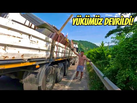 EŞİMLE KARADENİZ SEFERİ! | YÜKÜMÜZ DEVRİLDİ! LASTİĞİMİZ PATLADI!