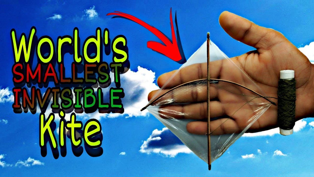 World's Smallest Invisible Kite |How to Make Kite | #kite # ...