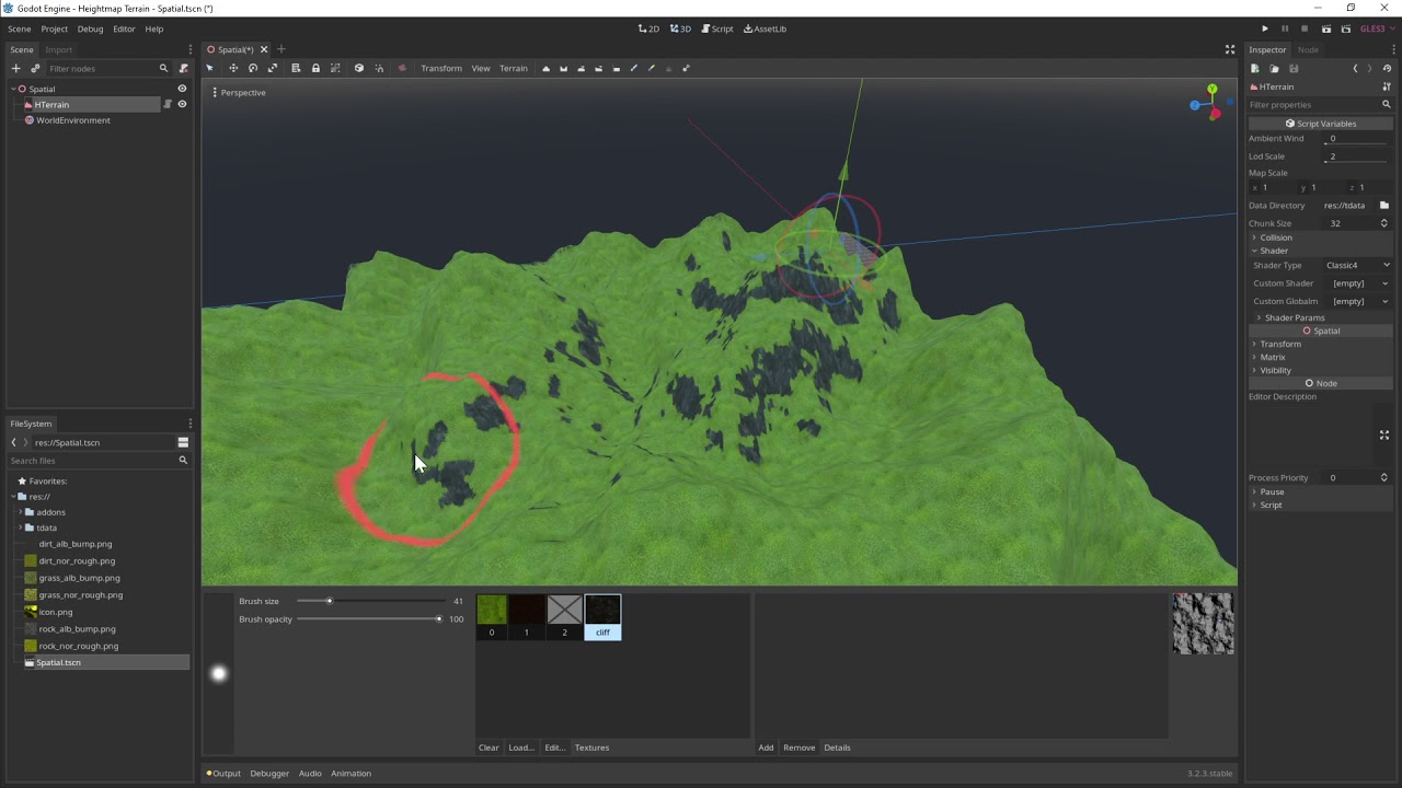 Zylann terrain limit angle test - YouTube
