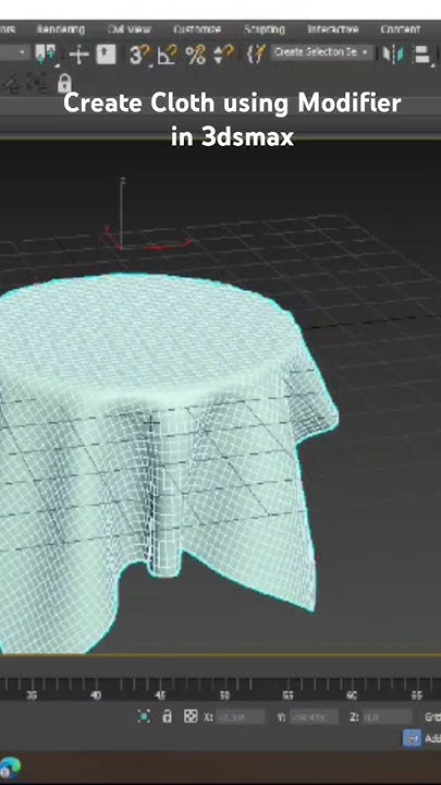 Create Stunning Cloth Modifier in 3dsmax #3d #3dsmax #3dmodelingsoftware - YouTube