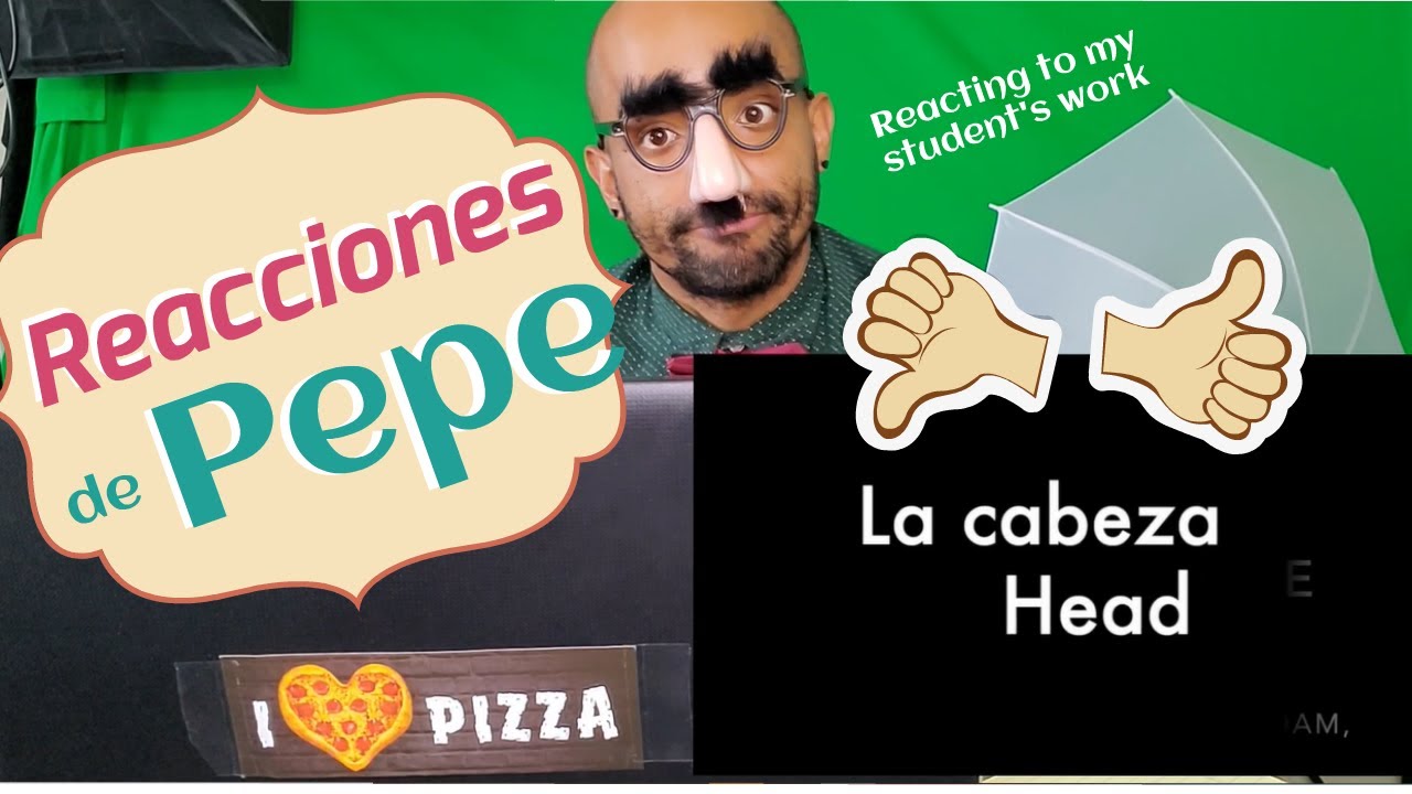 Reacciones de Pepe - Body parts song (Reacting to student's work) - YouTube