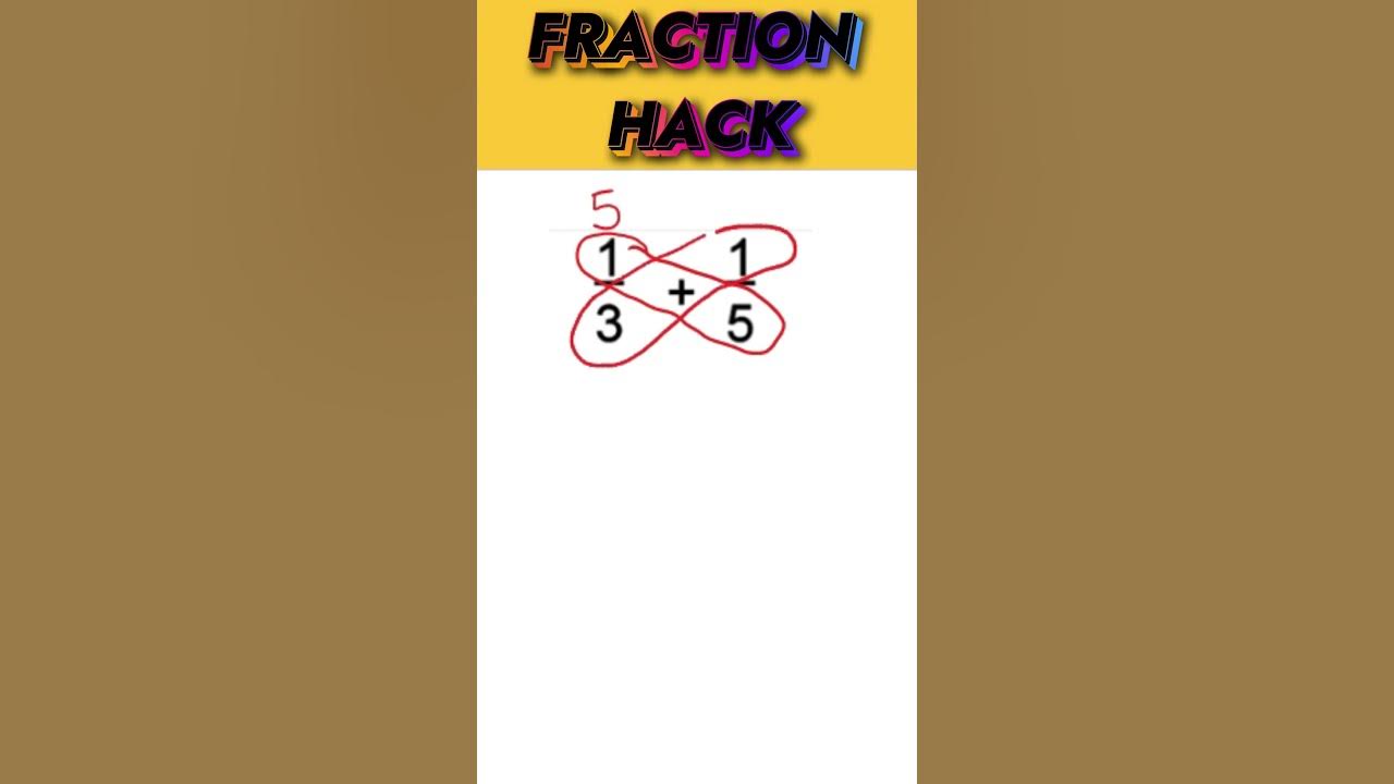 FRACTION HACK | MATH TRICKS | मात्र 5 सेकेंड में | MATH TRICKS | MATH SHORTCUT TRICKS - YouTube