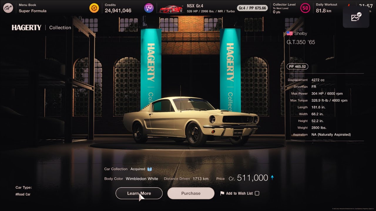 GT7 HAGERTY COLLECTION 1965 Shelby GT 350 - YouTube