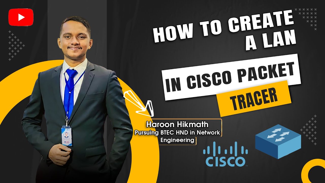 How to create a network (LAN) in CISCO Packet Tracer. #CISCO #Packet# ...