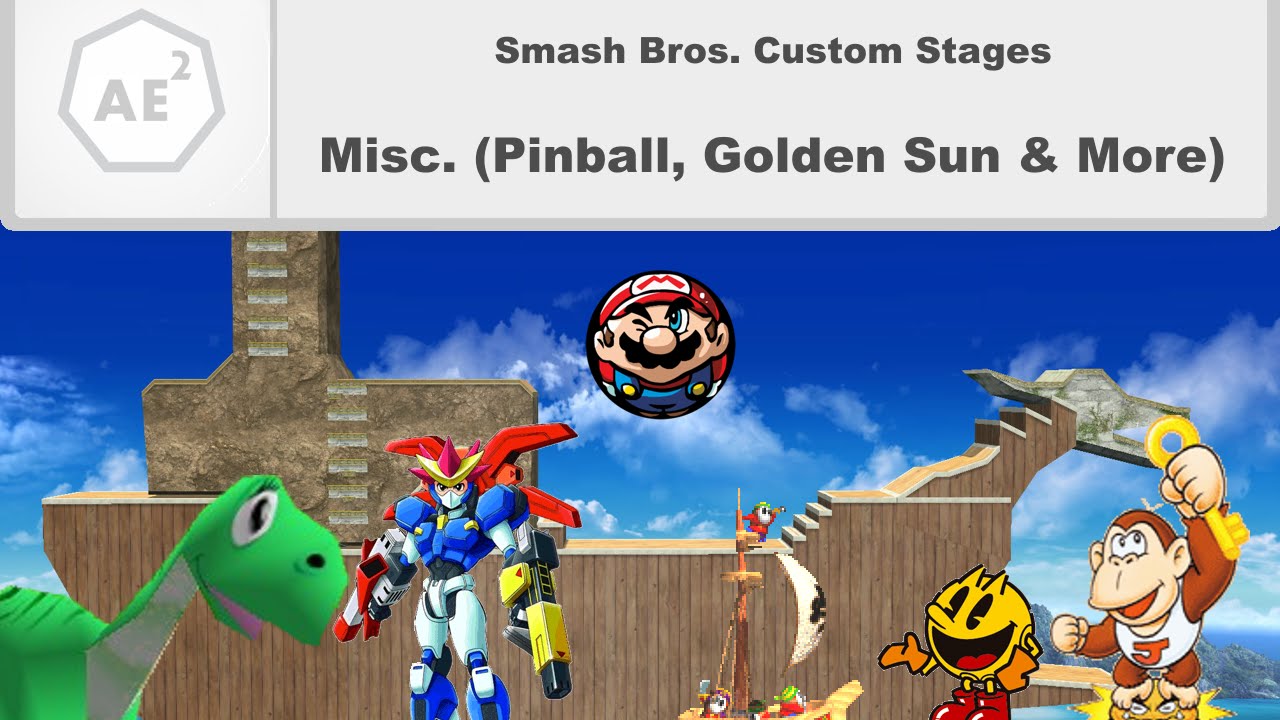 Smash Bros Custom Stages - Pinball, Arcade, Golden Sun and more - YouTube
