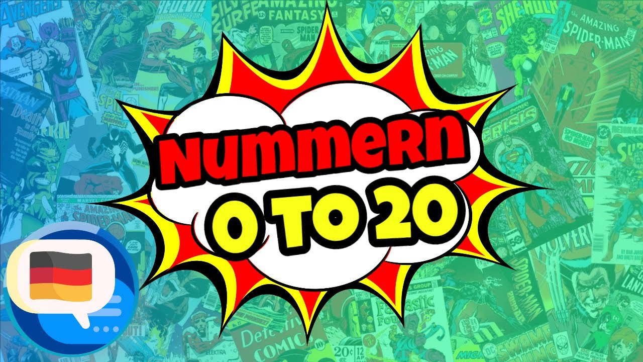 Die Zahlen - from 0 to 20 in German - YouTube