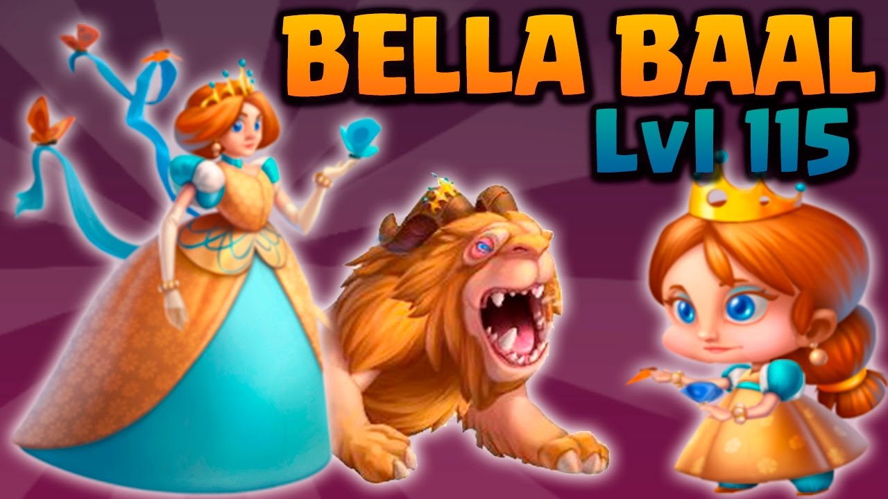 Monster Legends: Bella Baal - Level 1 to 115 + Combat PVP - YouTube