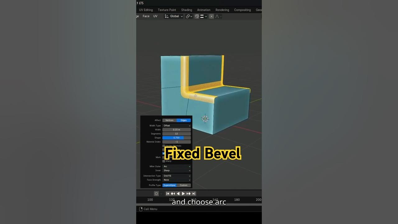 "Fix Sharp Bevels with Arc Selection in Blender – Quick Tip!" - YouTube