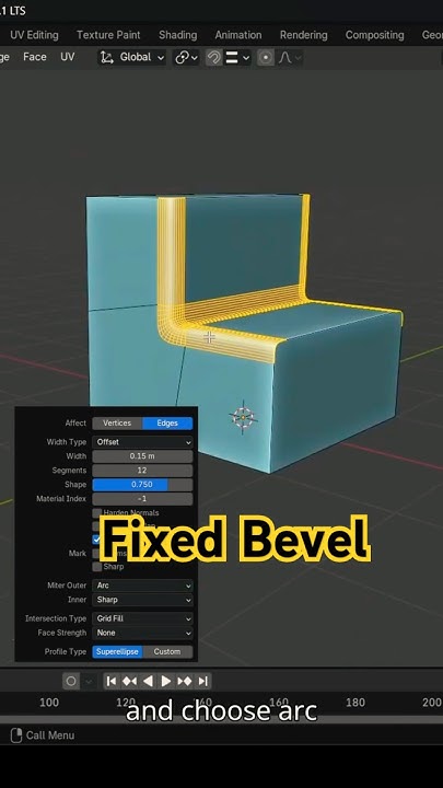 "Fix Sharp Bevels with Arc Selection in Blender – Quick Tip!" - YouTube