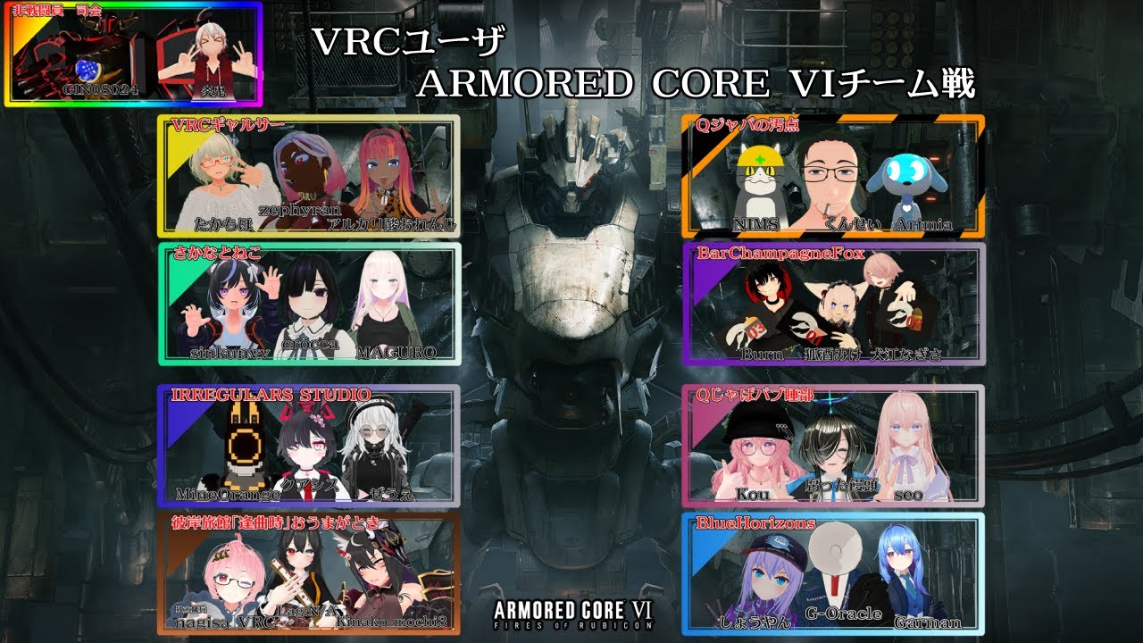 第一回VRCユーザ ARMORED CORE VIチーム戦 - YouTube