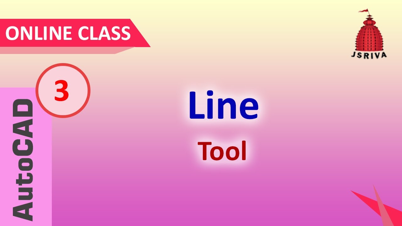 AUTOCAD 3 - Line Tool - YouTube