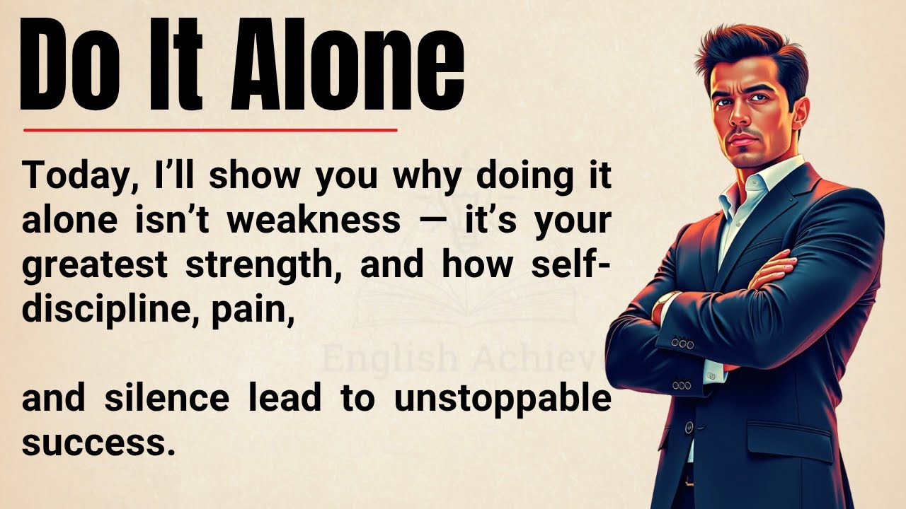 Do It Alone🔥|| Why Walking Alone Builds Strength, Success & Self-Belief ...