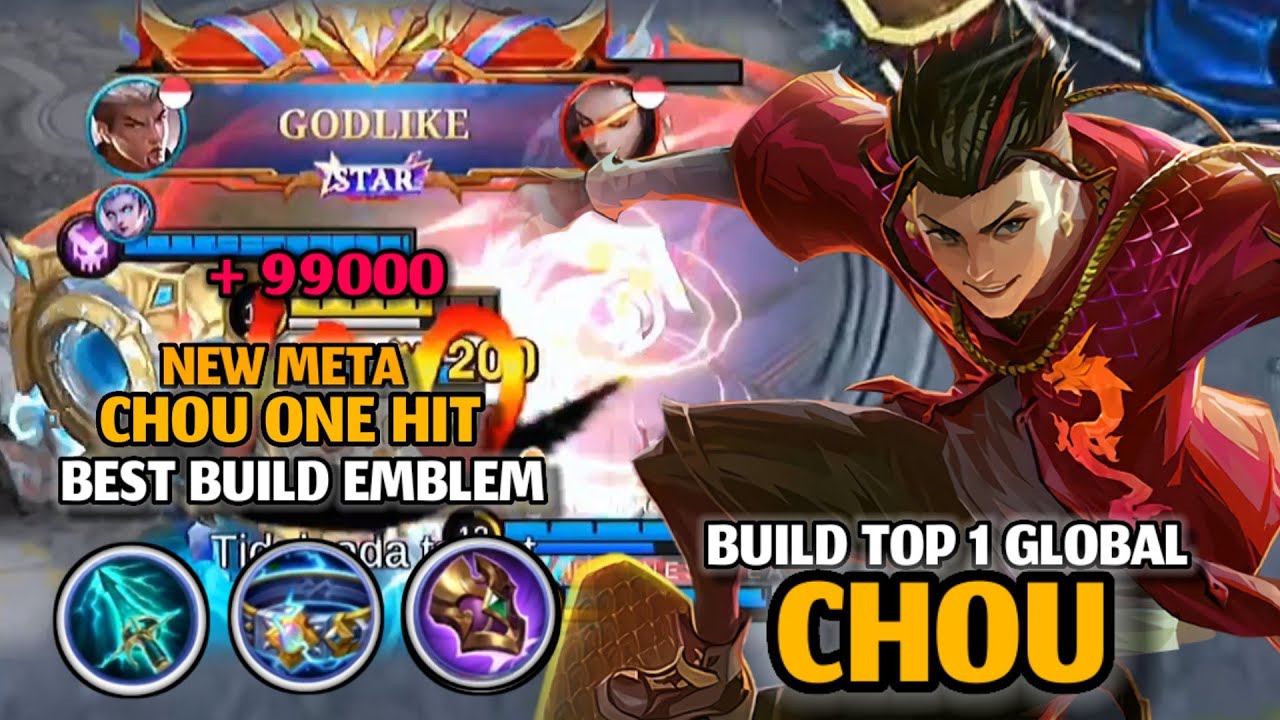 CHOU SEMI TANK! BUILD CHOU TERSAKIT 2024 TERKUAT - CHOU GAMEPLAY MOBILE ...