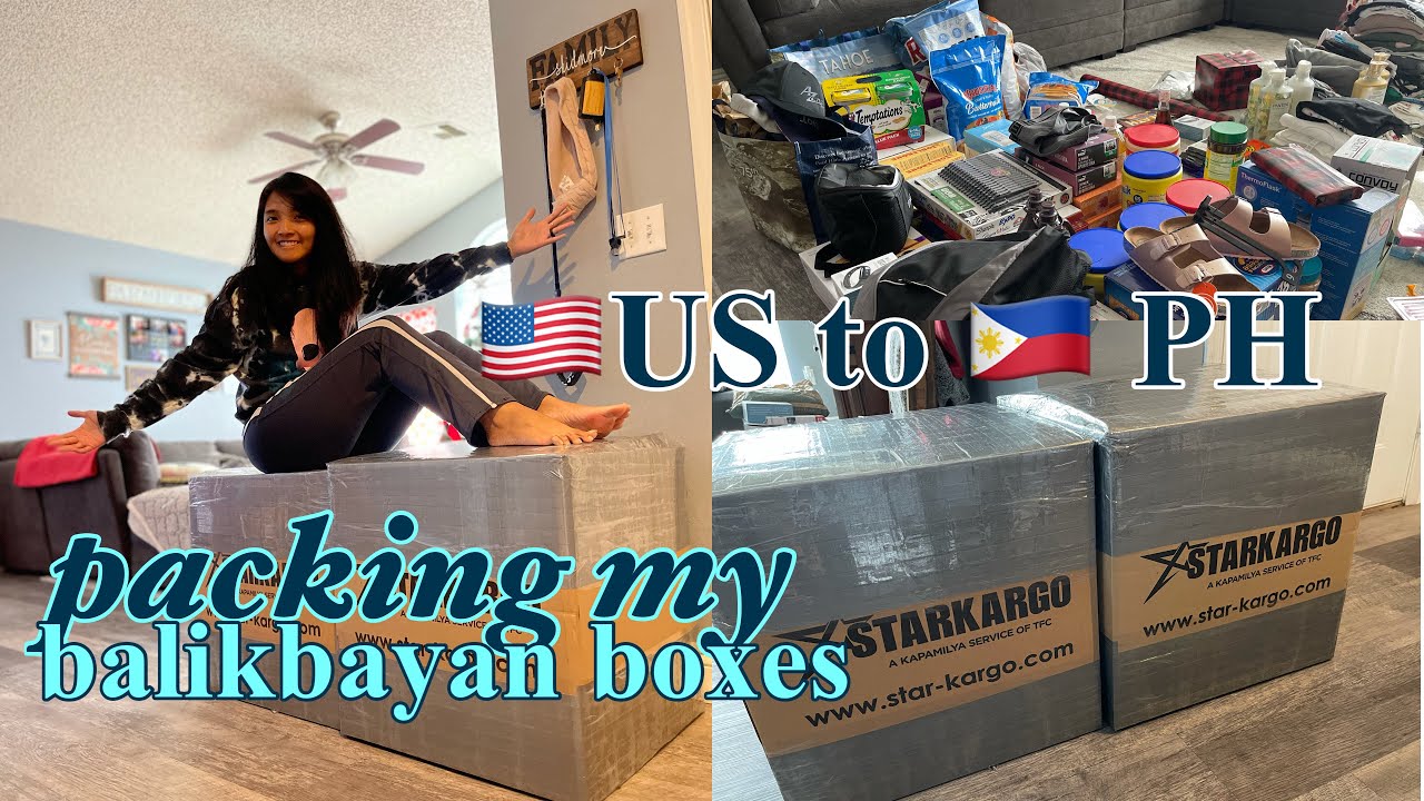 Packing My Balikbayan Box / to Philippines🇵🇭 from Arizona USA🇺🇸 - YouTube