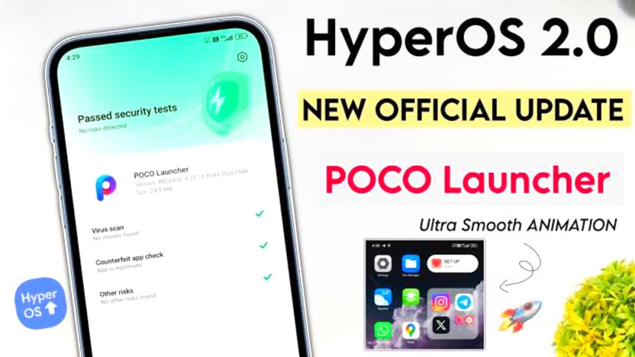 Poco Launcher New Official Update - Xiaomi HyperOS 2.0 Poco Launcher ...