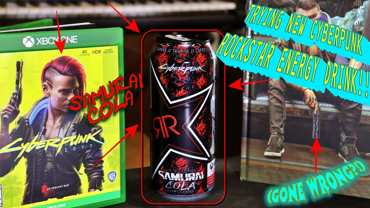 TASTE TESTING THE *NEW* CYBERPUNK 2077 ROCKSTAR ENERGY FLAVOR: SAMURAI ...