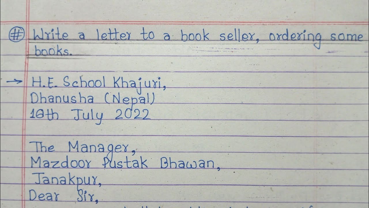 A Letter To A Book Seller Ordering Some Books LETTER WRITING YouTube a-letter-to-a-book-seller-ordering-some-books-letter-writing-youtube