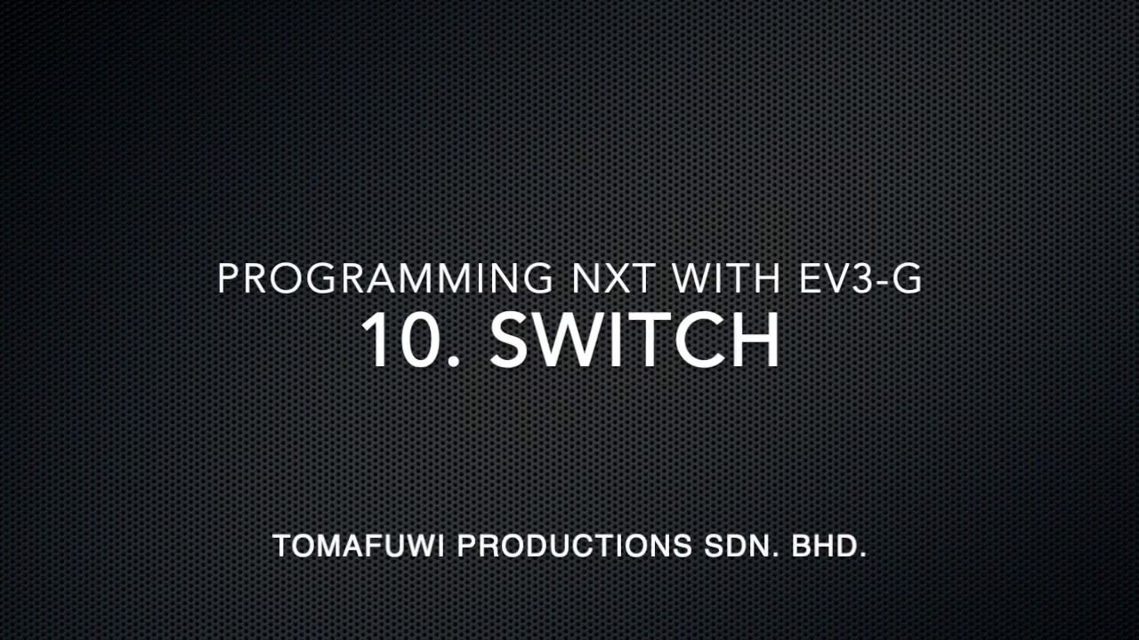 Programming LEGO Mindstorms NXT with EV3-G: 10. Switch - YouTube