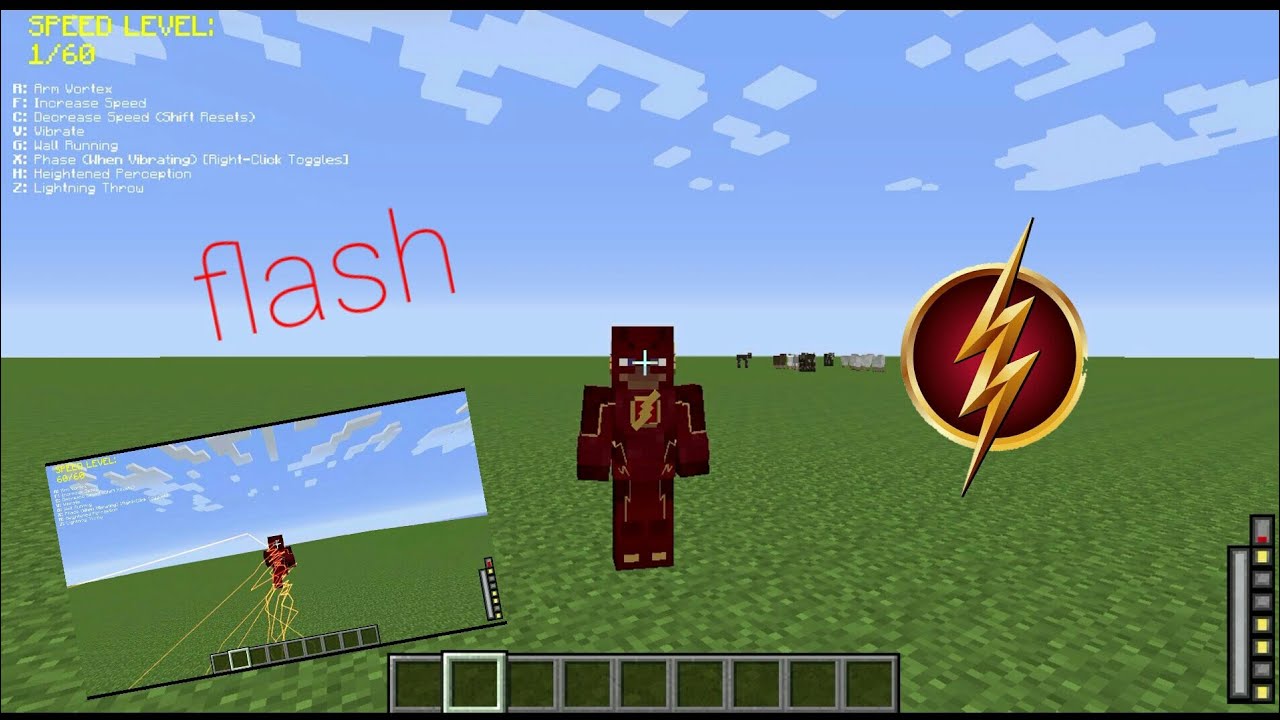 playing as flash in Minecraft - YouTube