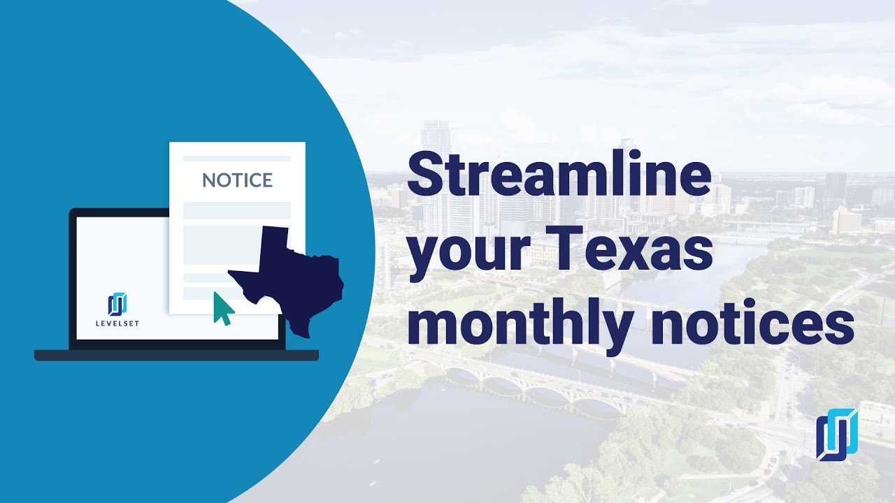 How to streamline your Texas monthly notices with software - YouTube