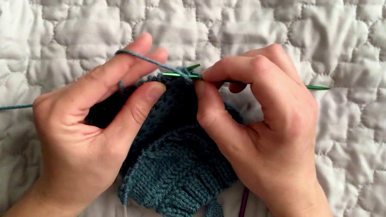 Slip Stitch Heel Flap - YouTube