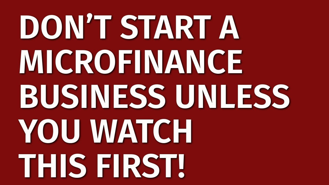 How to Start a Microfinance Business in 2024 | Free Microfinance Business Plan Included | Ideas ...