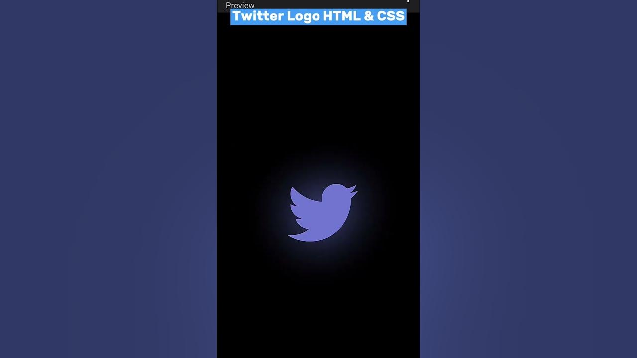 Twitter Logo In Html And Css πππ₯°π₯° Coding Status π Shorts Programming Trending Shortsvideo