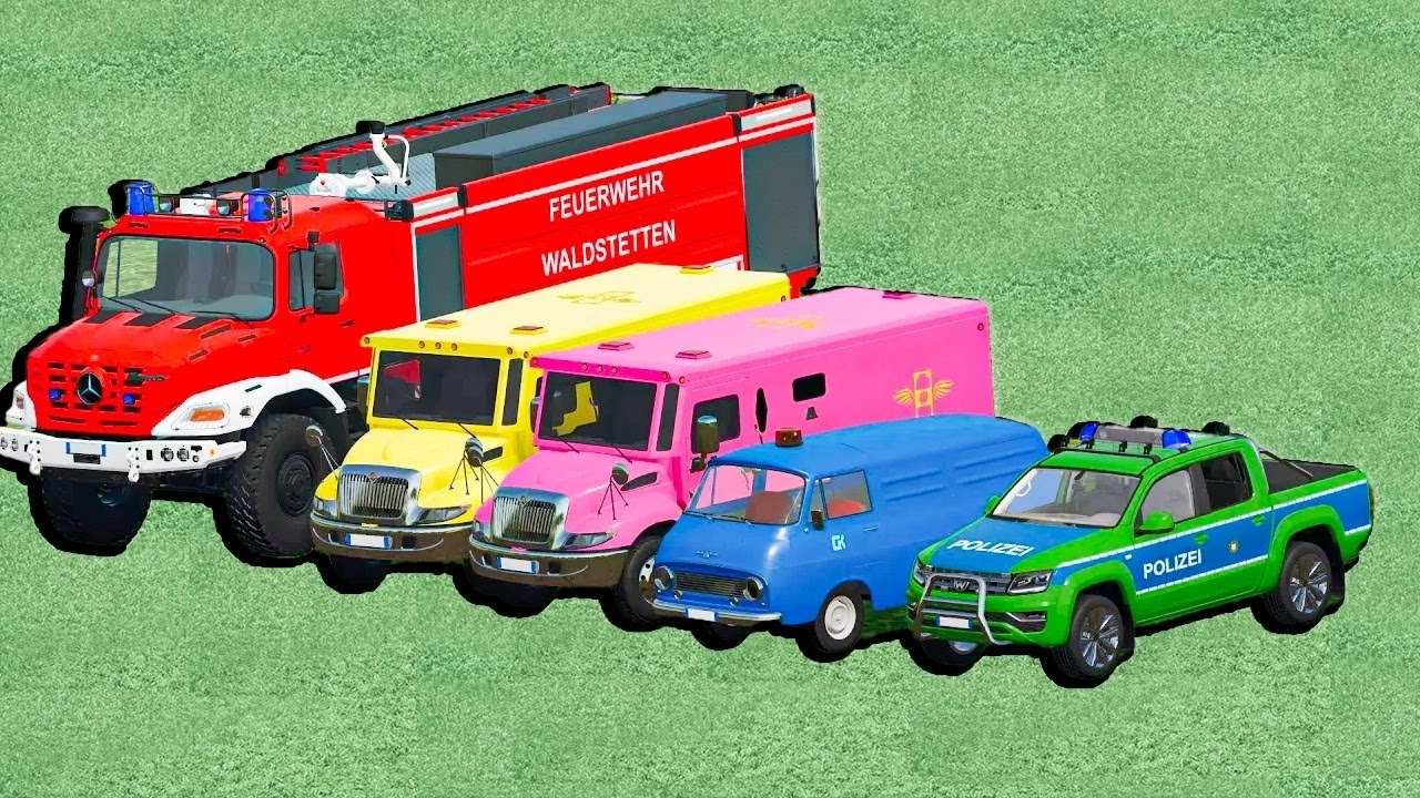 SMALL TO GIANT EMERGENY ! AMBULANCE EMERGENCY VEHICLES WITH FIRE ...