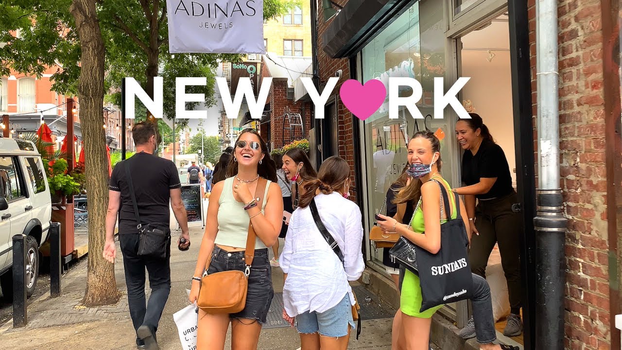 [4K]🇺🇸 NYC Walk: SoHo, Manhattan🗽/Little Paris🇫🇷/ Maman☕, Flour Shop🌈 ...