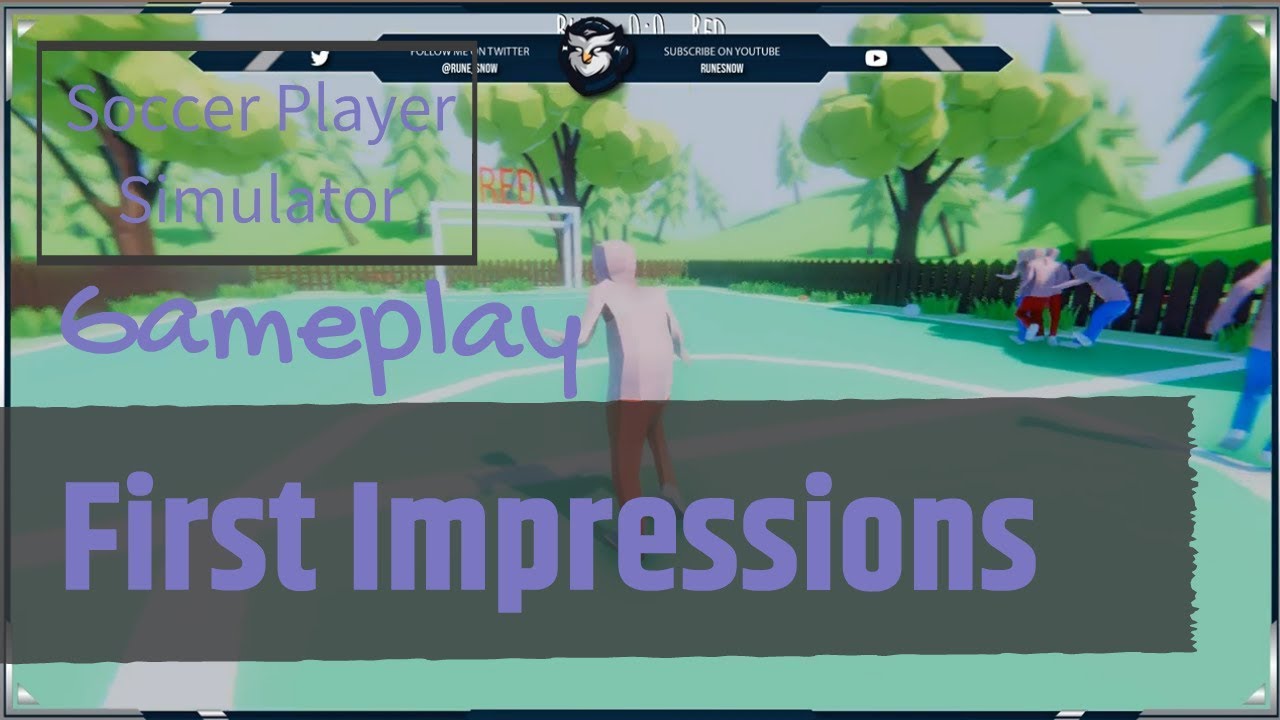 Soccer Player Simulator - Gameplay - First Impressions - YouTube
