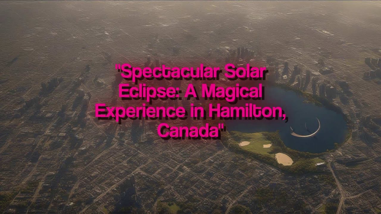 Spectacular Solar Eclipse: A Magical Experience in Hamilton, Canada ...