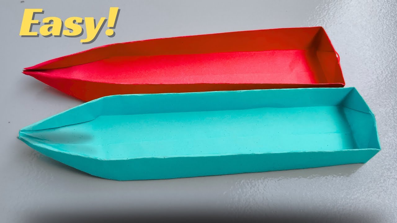 How to make a Origami Paper Boat that floats easy tutorial / Art and ...