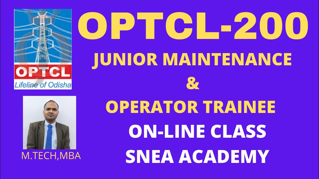 OPTCL - 200 POST, SYLLABUS / ONLINE CLASS - YouTube