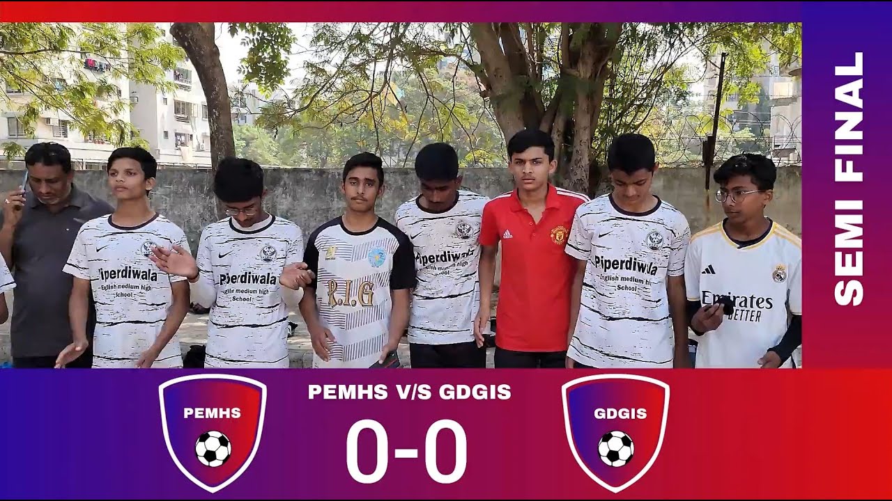 KHEL MAHAKUMB - Football Semi-FINAL | PEMHS vs GDGIS. Piperdiwala ...