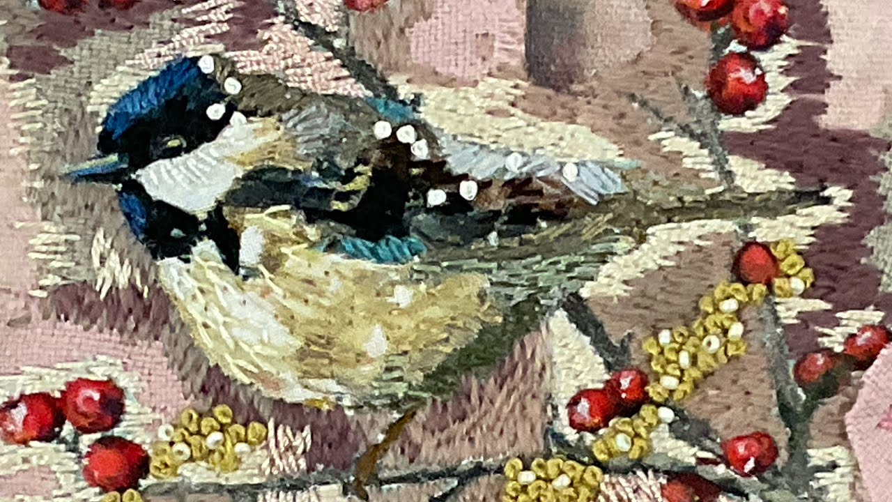 Part 8 Let’s celebrate the season of Spring. Using fabric and threads ...