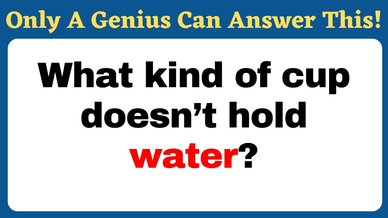 Easy English Riddles With Answers To Test Your Brain IQ | Riddles In ...