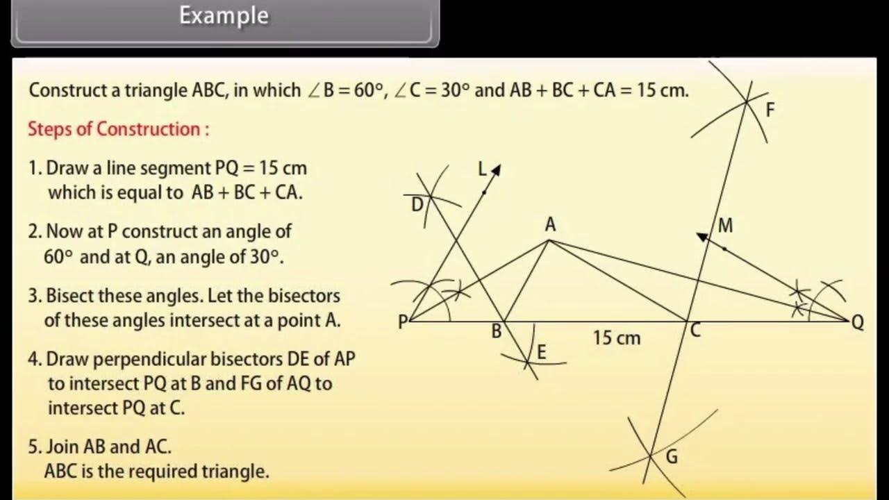 Constructions | Class 9 Maths | Geometric Constructions Step-by-Step # ...