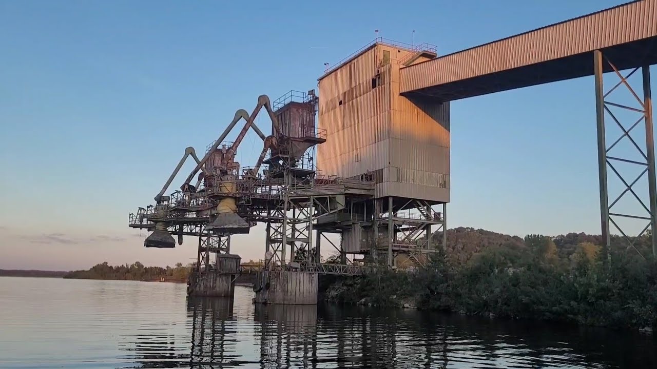 Exploring an Abandoned Cement Plant Harbor - YouTube