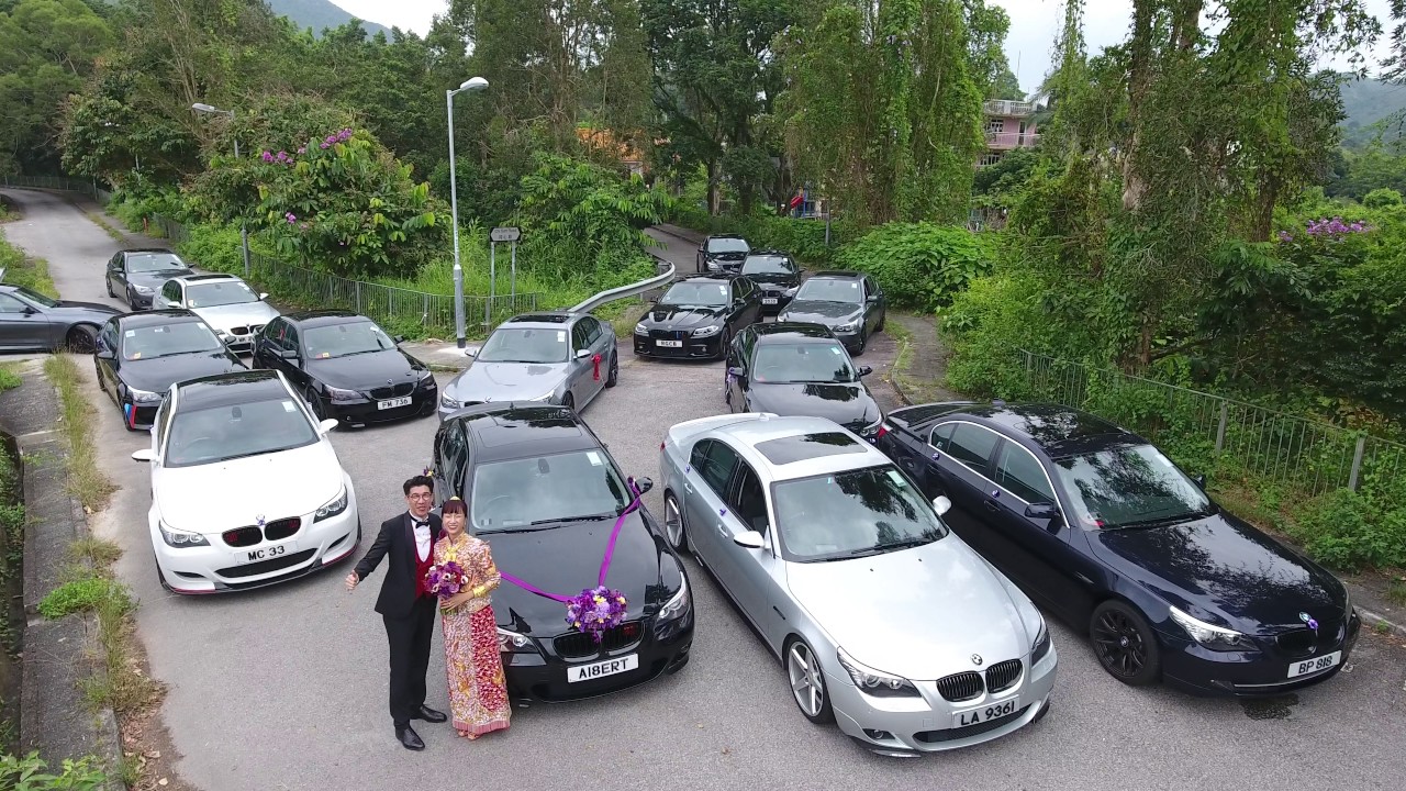 Lily & Albert Wedding Day 8 Oct 2016 with BMW E60 aerial photography by ...