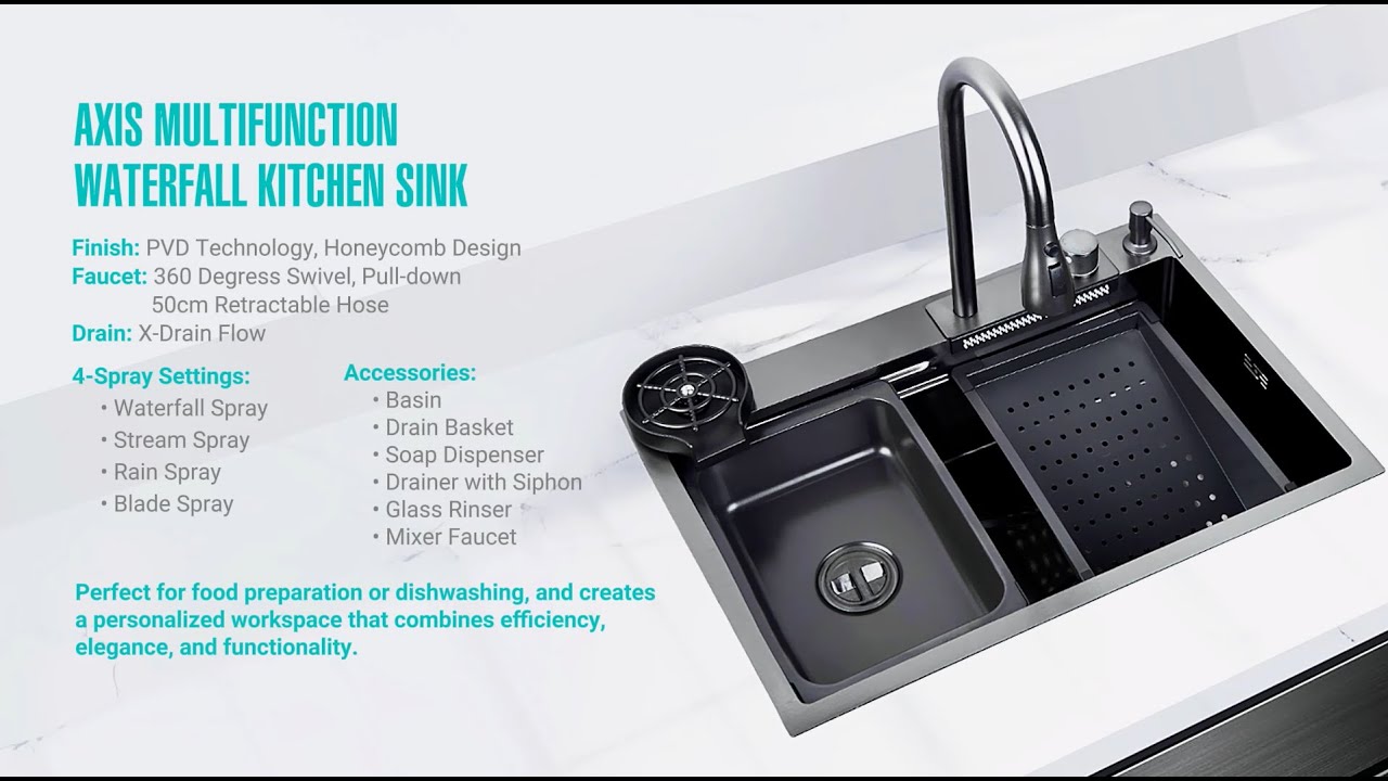 Not Your Ordinary Sink: Meet the Axis Multifunction Sink - YouTube