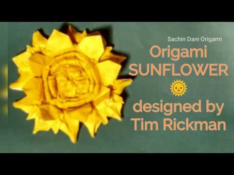 Origami Sunflower - YouTube